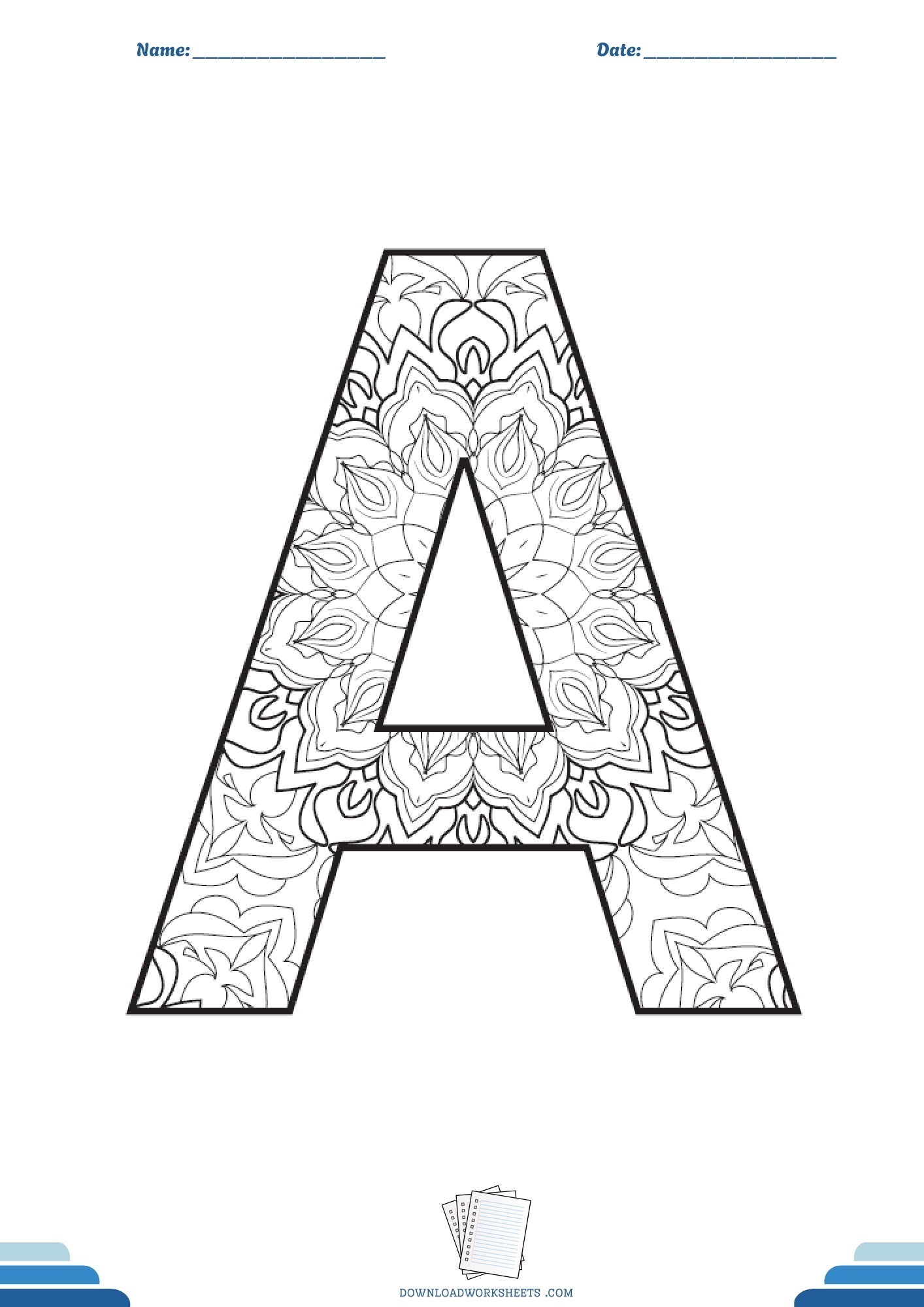 Alphabets Coloring & Tracing – Download Worksheets