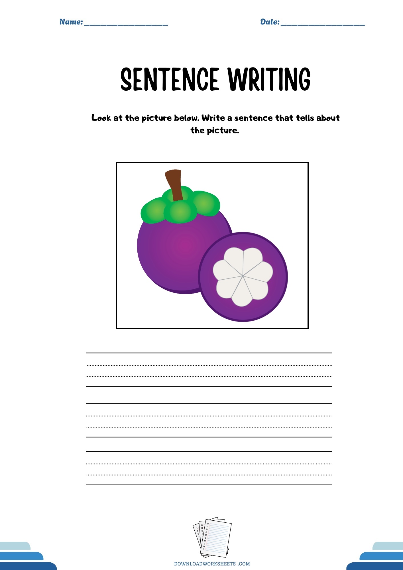 Fruits And Vegetables – Download Worksheets