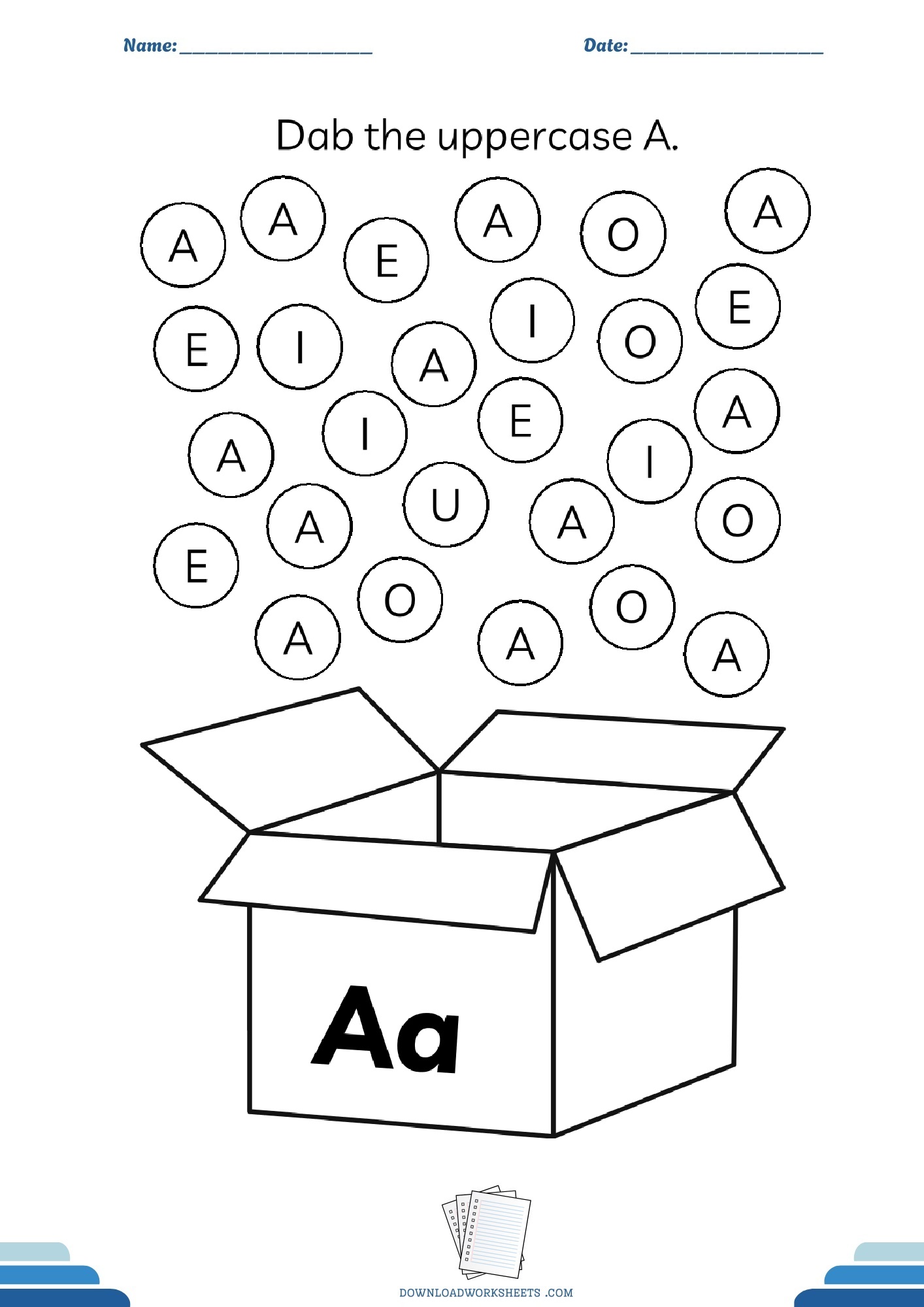 Simple Alphabets Tracing – Download Worksheets