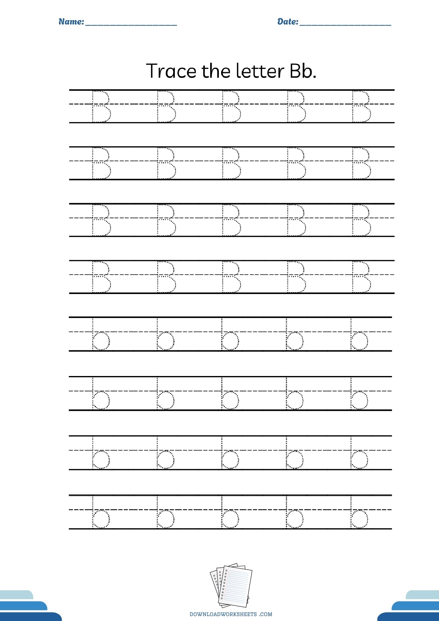 Simple Alphabets Tracing – Download Worksheets